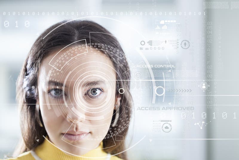 Facial Recognition System stock image. Image of language - 148730463