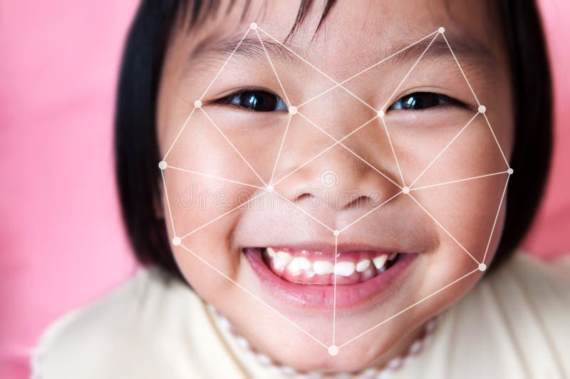 Facial Recognition System Concept Stock Image - Image of facial ...