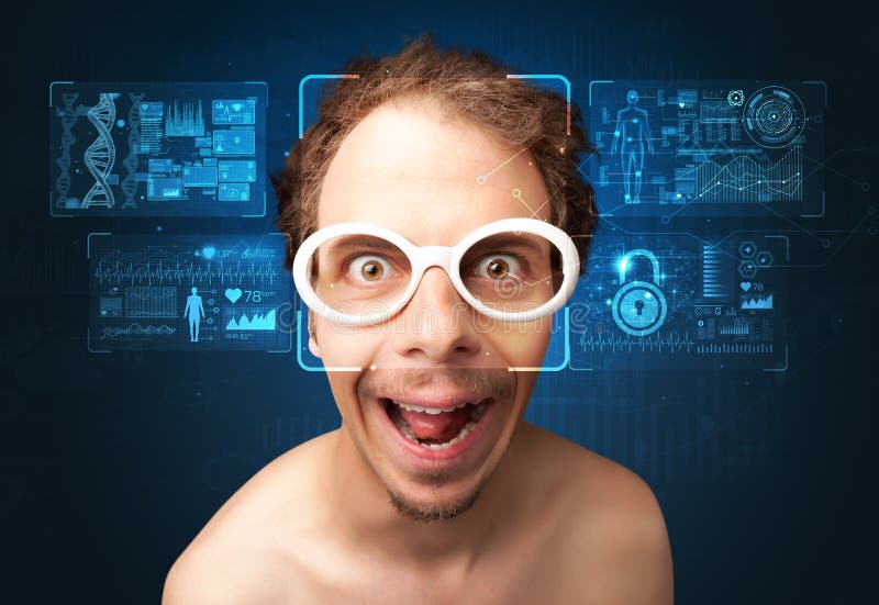 Facial Recognition System Concept Stock Photo - Image of people, facial ...