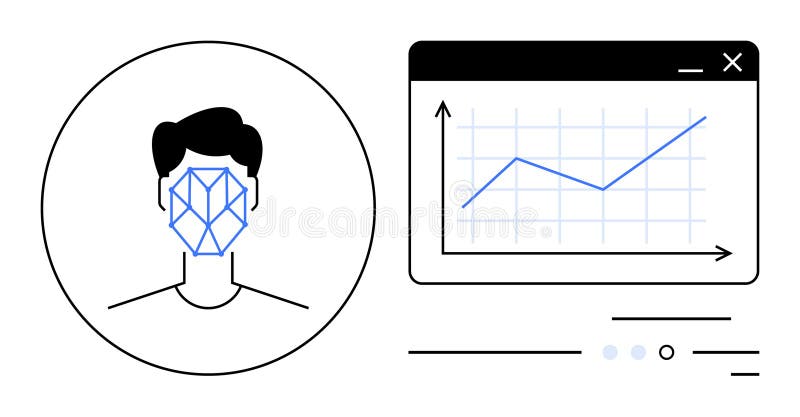 Facial Recognition Technology Analyzing Data with Graphical ...