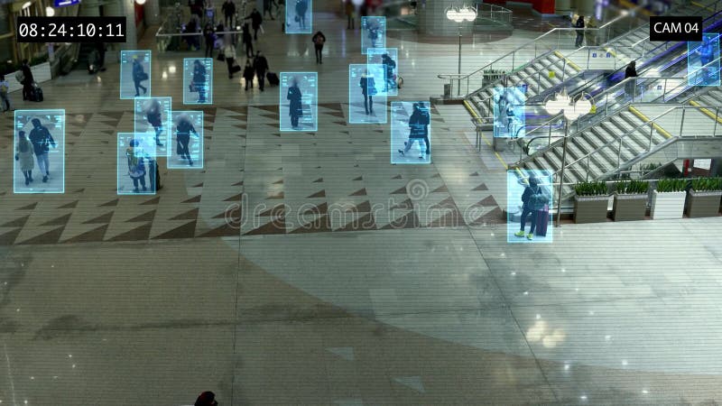 Facial Recognition Technology Scan and Detect People Face for ...