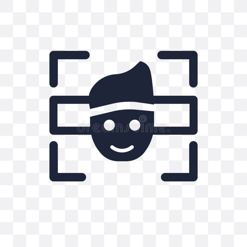 Facial Recognition Transparent Icon. Facial Recognition Symbol D Stock ...