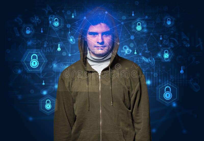 Facial Security Recognition Concept Stock Photo - Image of digital ...