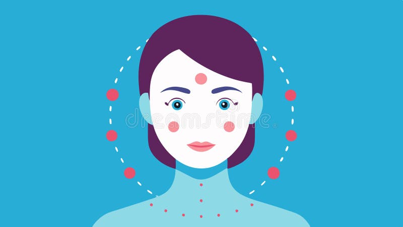 Facial Trigger Points a Graphic Showing a Facial Map with Marked ...