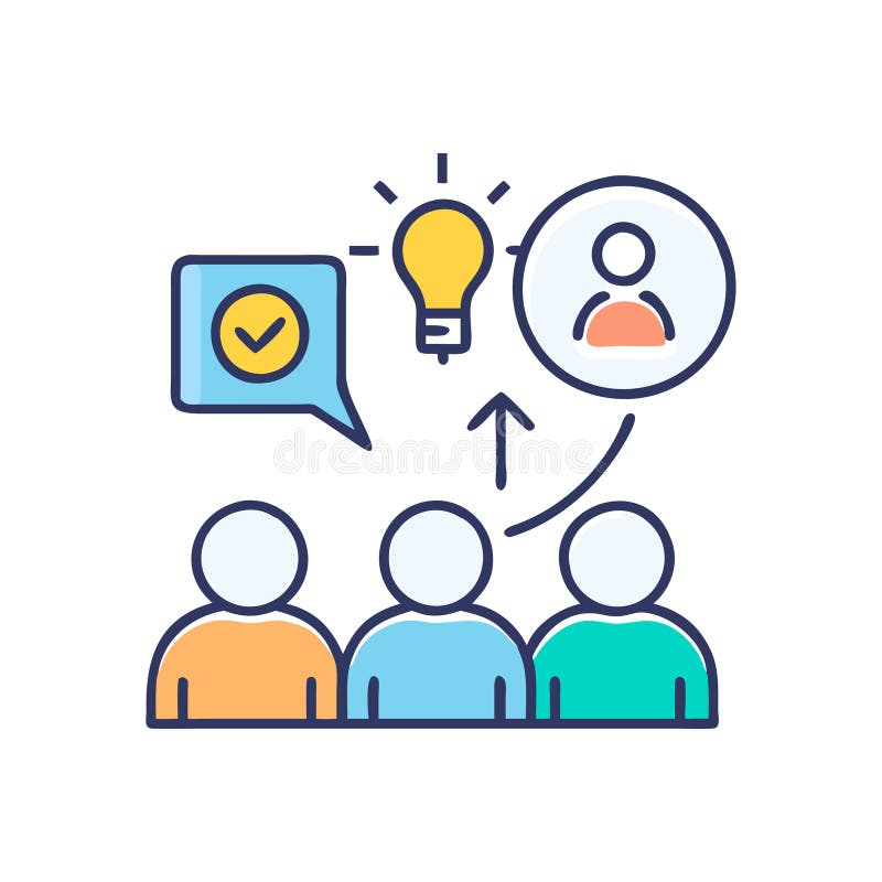 Facilitation Skills Icon stock vector. Illustration of vector - 351935883