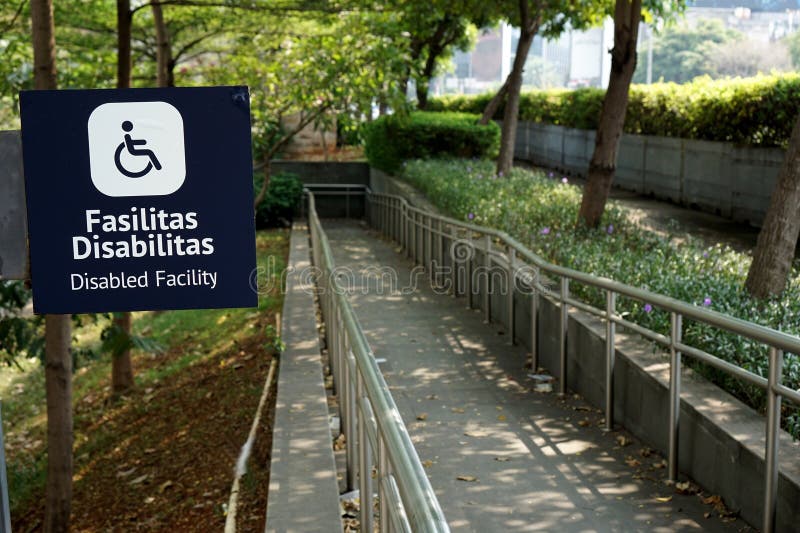 Facilities for the Disabled To the Underground MRT Station in Dukuh ...