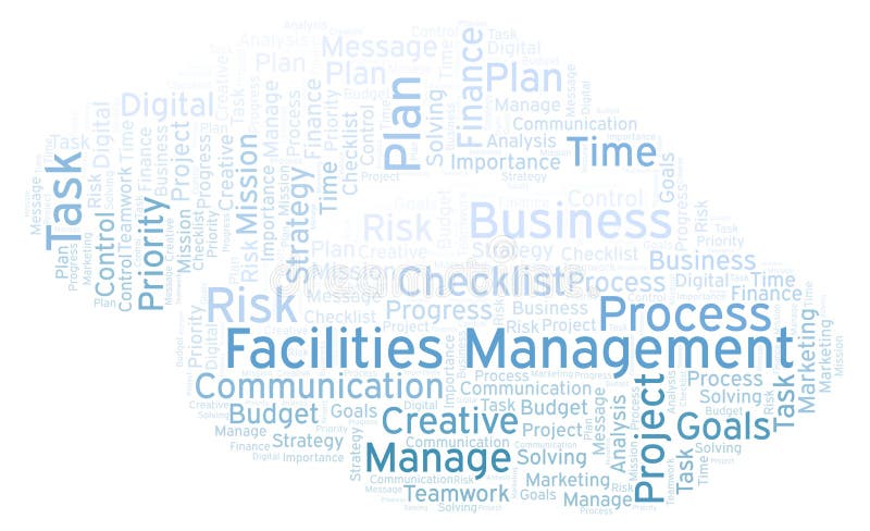 Facilities Management Word Cloud, Made With Text Only. Stock ... Facilities Management Word Cloud, Made With Text Only. Stock ...