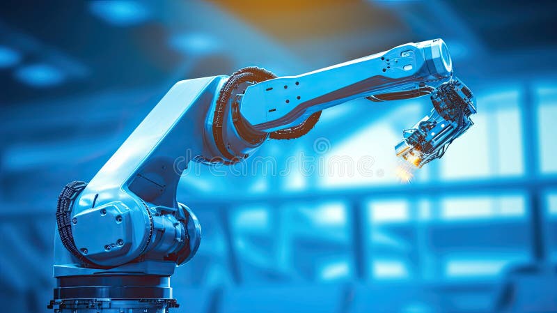 Facility Blue Background Technology Stock Illustration - Illustration ...