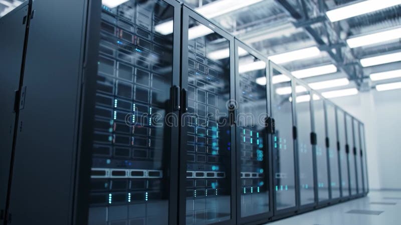 High-tech Server Room Showcasing Advanced Computing Equipment and ...