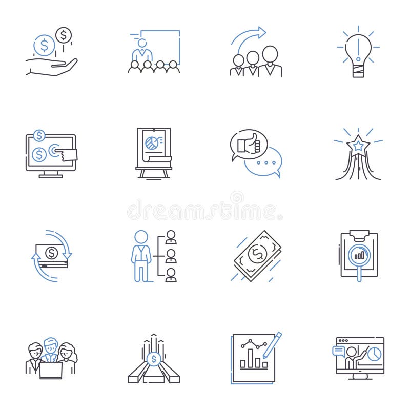 Facility Line Icons Collection. Infrastructure, Space, Equipment ...