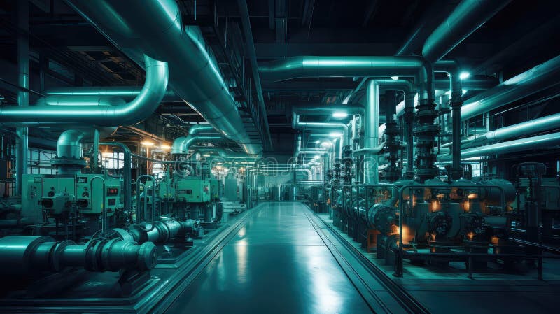 Facility Power Factory Building Stock Illustration - Illustration of ...