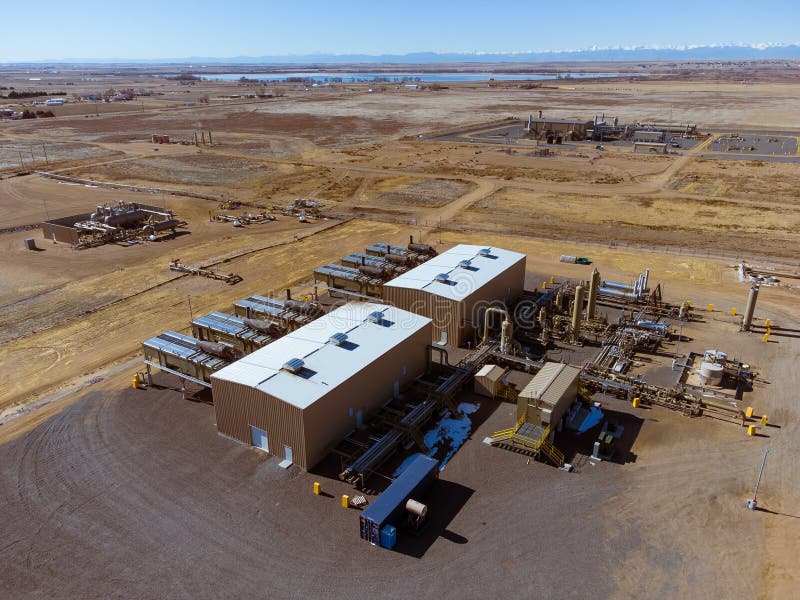 Natural Gas Processing Facility Stock Photo - Image of storage, nature ...