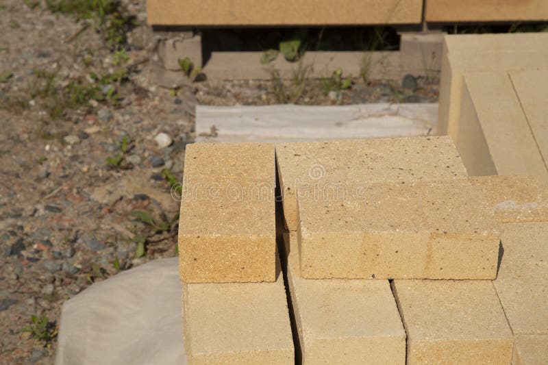 Facing Brick for the Construction of a House.Sale and Laying of Paving ...