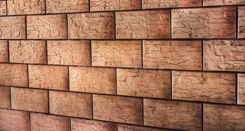 Facing Brick Laying. Facing Bricks Wall Texture, Masonry of Facing ...