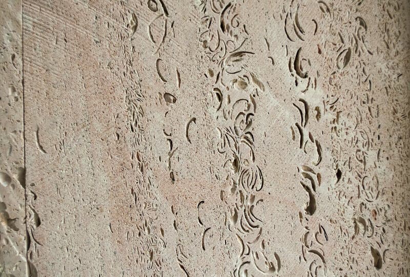 Facing Brown Shell Material Construction Stock Image - Image of ...