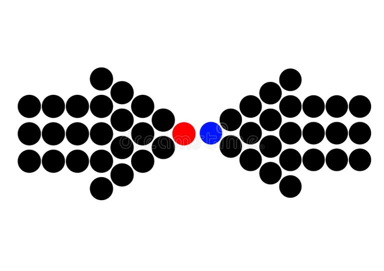 Facing competition head on stock illustration. Illustration of global ...