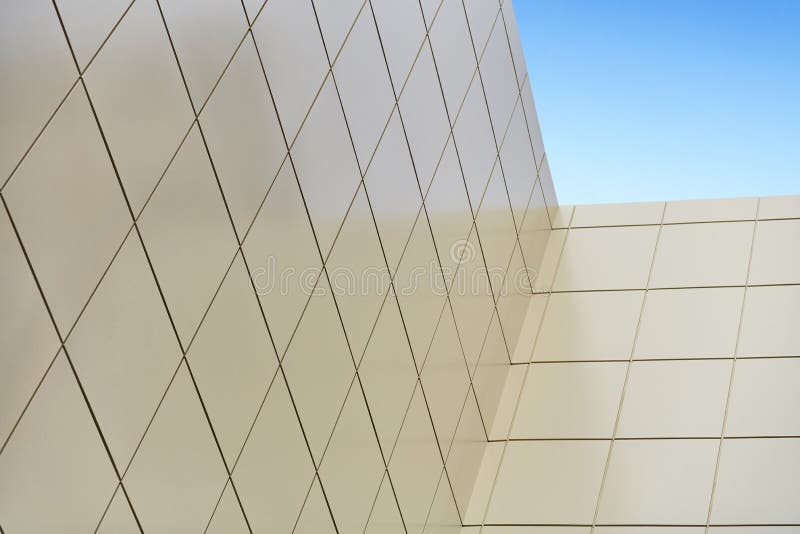 Facing Facade of the Composite Panels Stock Photo - Image of renovation ...