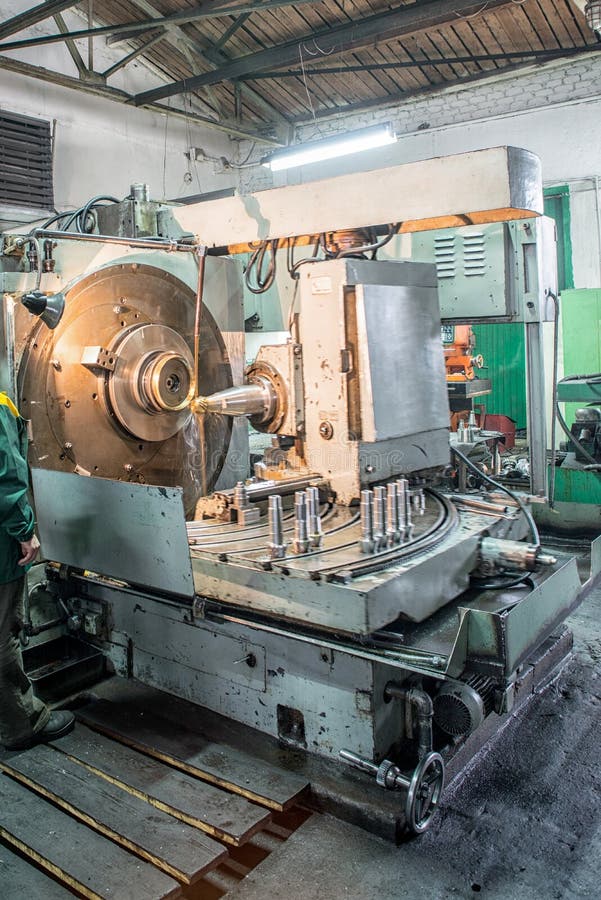 Lathe machine stock image. Image of empty, factory, chain - 101044479