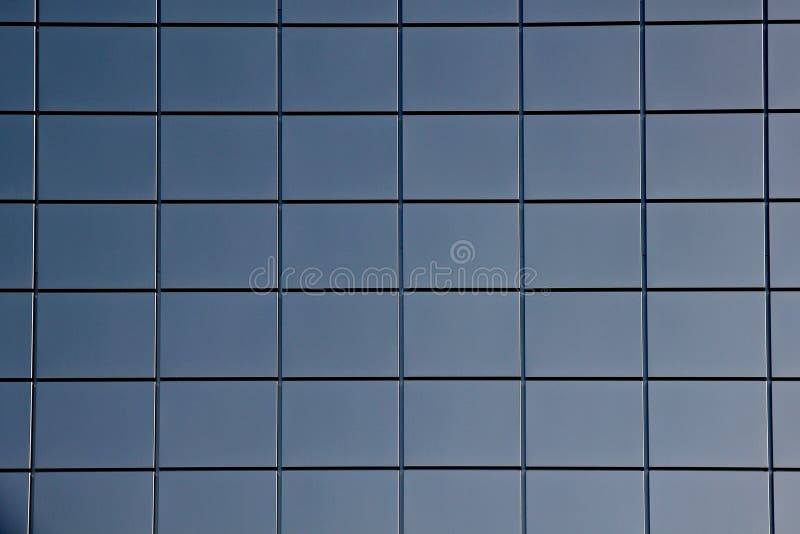 Facing Panels of Modern Building Wall. Stock Photo - Image of blue ...