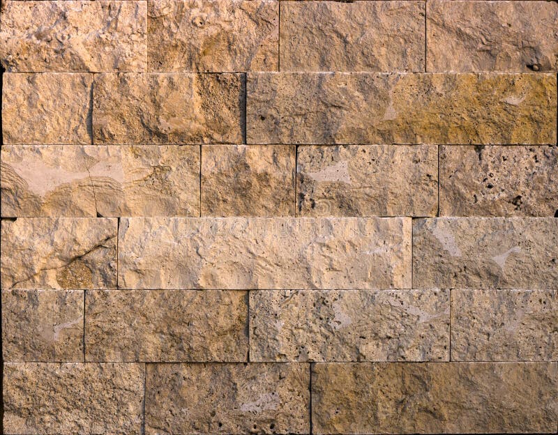 Facing Tile from Travertine with a Smooth Surface Stock Photo - Image ...