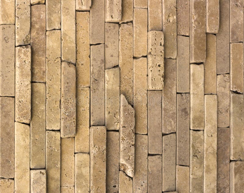 Facing Tile from Travertine with a Smooth Surface Stock Image - Image ...