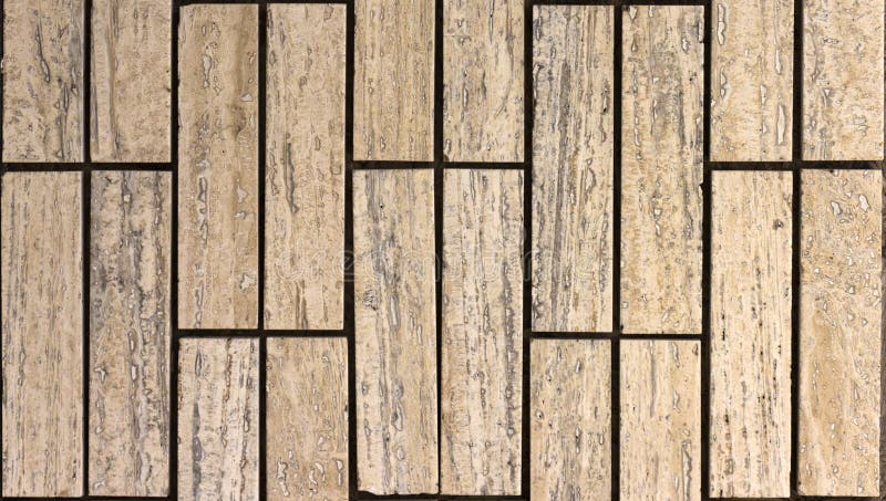 Facing Tile from Travertine with a Smooth Surface Stock Image - Image ...