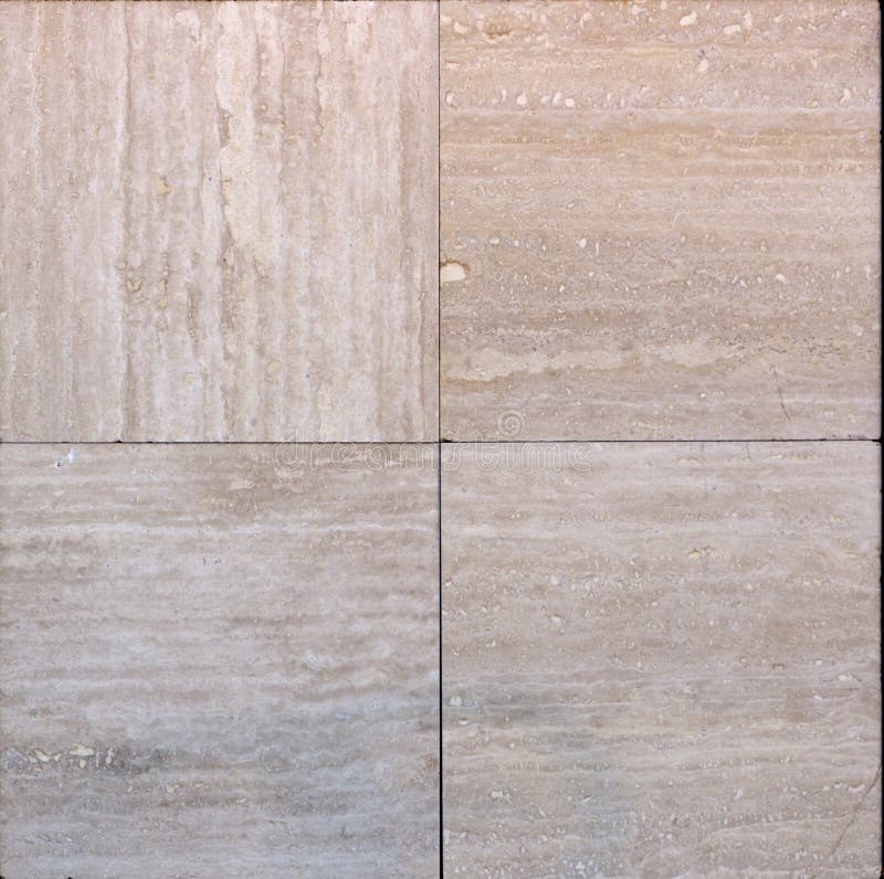 Facing Tile from Travertine with a Smooth Surface Stock Image - Image ...