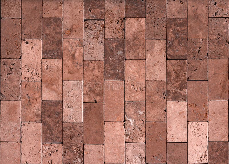 Facing Tile from Travertine with a Smooth Surface Stock Image - Image ...