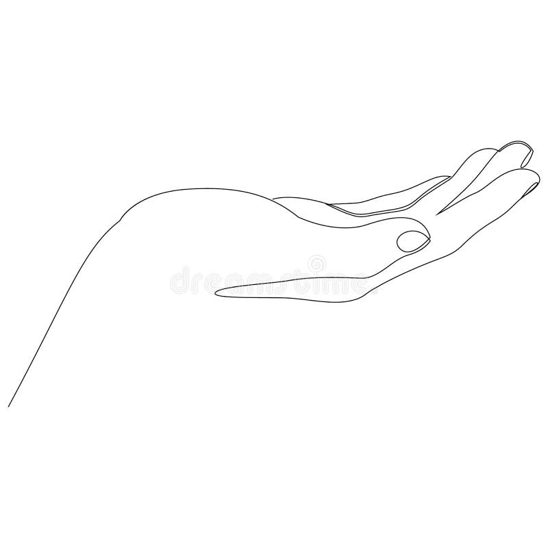 Hand Open Palm Facing Up Stock Illustrations – 24 Hand Open Palm Facing ...