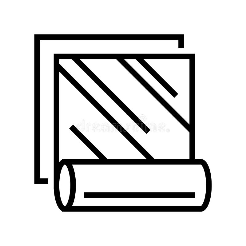 Facing Wall Layer Line Icon Vector Illustration Stock Illustration ...