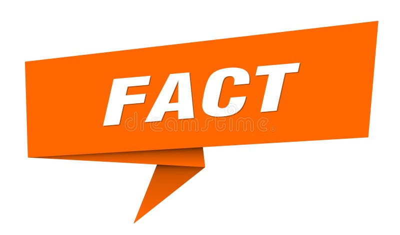Fact Banner. Fact Speech Bubble, Label, Sticker, Sign Template Stock ...