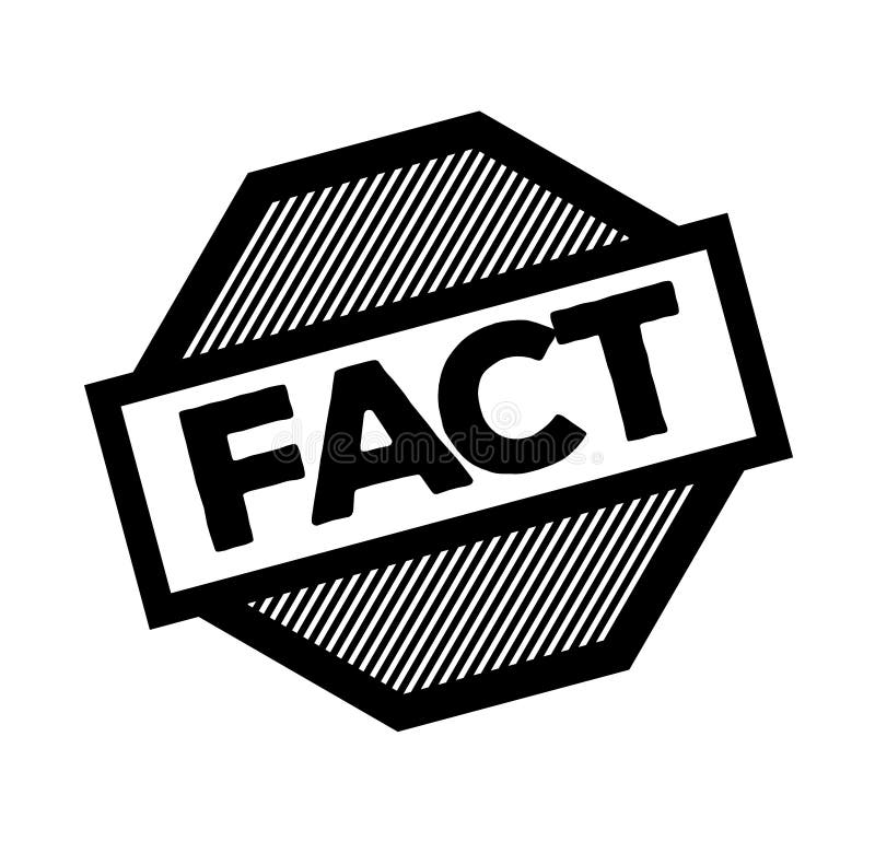 Fact black stamp stock vector. Illustration of italy - 124300732