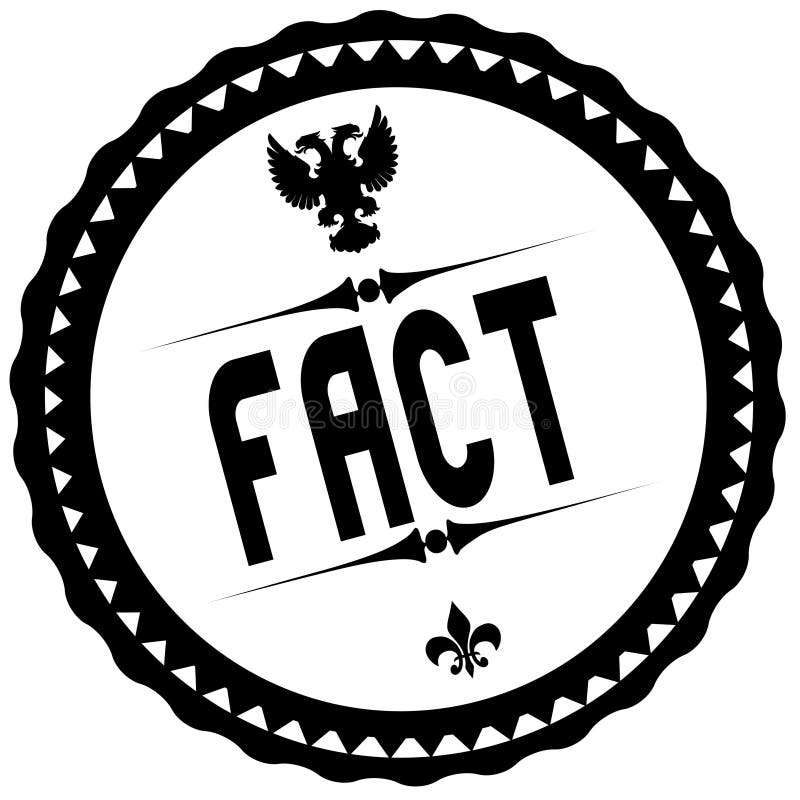 Fact black stamp stock illustration. Illustration of design - 97568547