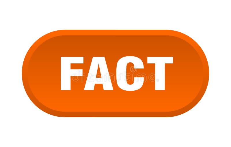 Fact button stock vector. Illustration of notice, template - 158489191