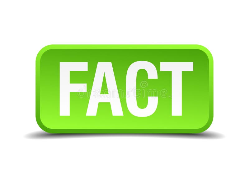 Fact button stock vector. Illustration of label, threedimensional ...