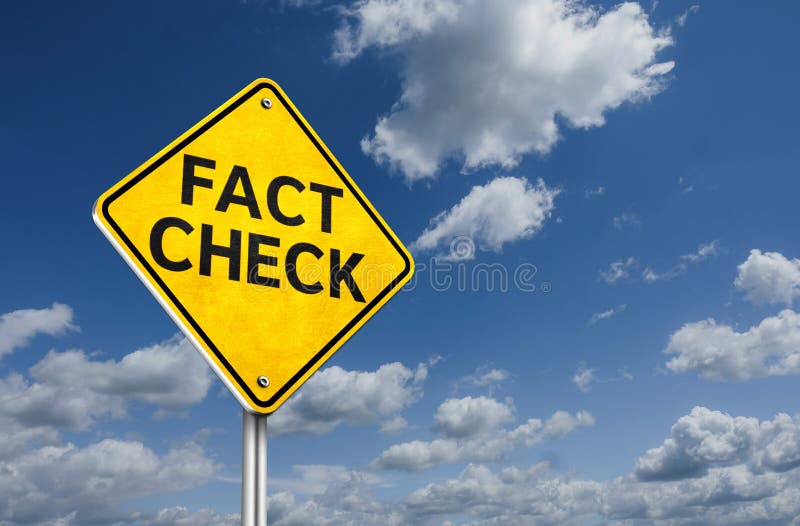 Fact Check Information Road Sign Stock Image - Image of fact, check ...