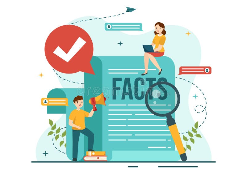 Fact Check Vector Illustration With Myths Vs Facts News For Thorough