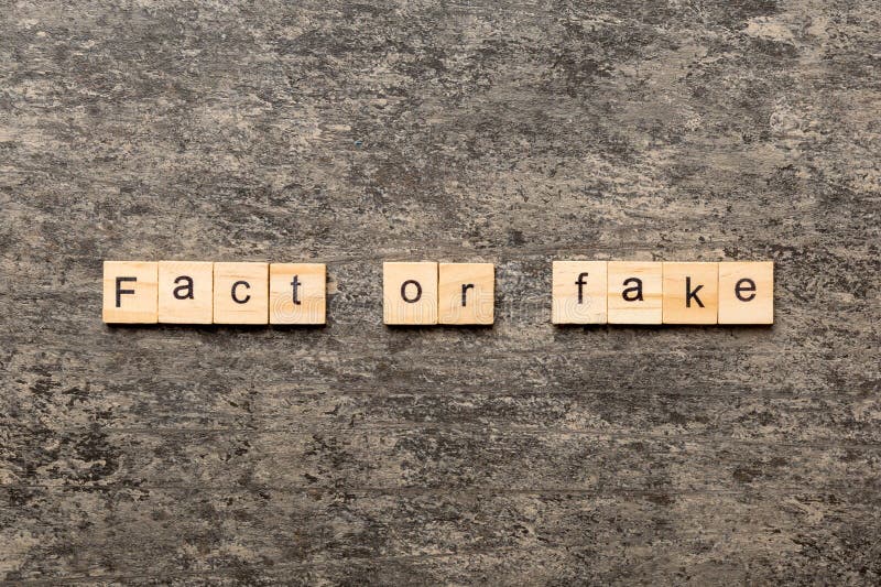 Fake News Word Written on Wood Block. Fake News Text on Table, Concept ...