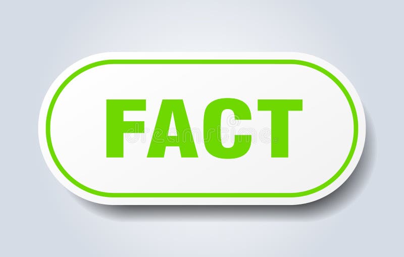 Fact sticker. stock vector. Illustration of badge, website - 158772673