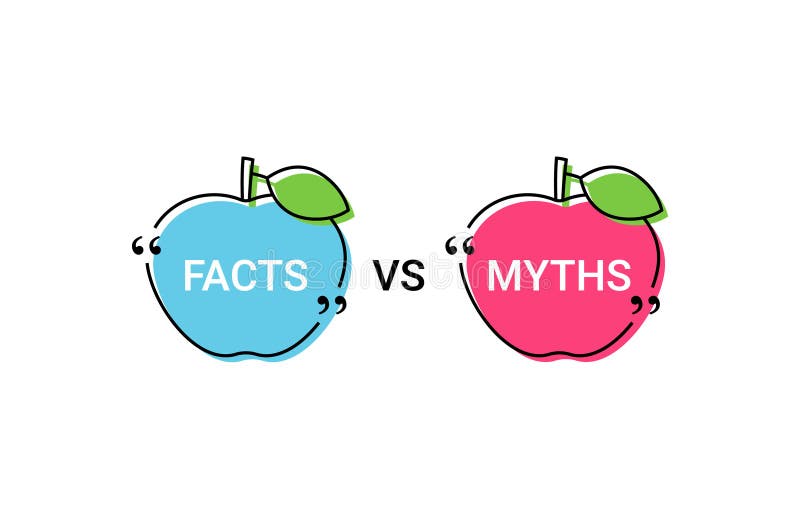 Fact VS Myth in Speech Bubbles. Vector Illustration Stock Vector ...