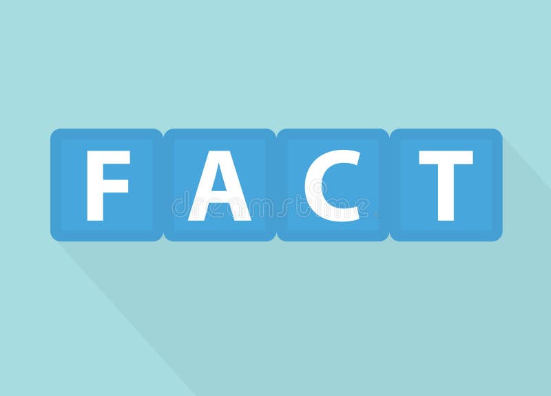 Fact word written on tiles stock vector. Illustration of question ...