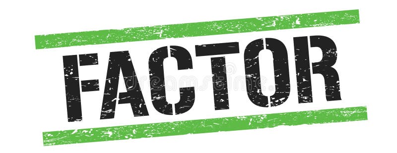 FACTOR Text Written on Orange Grungy Round Stamp Stock Illustration ...