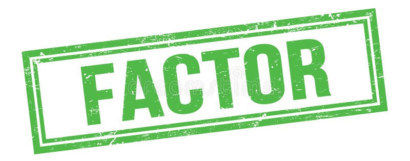 FACTOR Text Written on Orange Grungy Round Stamp Stock Illustration ...