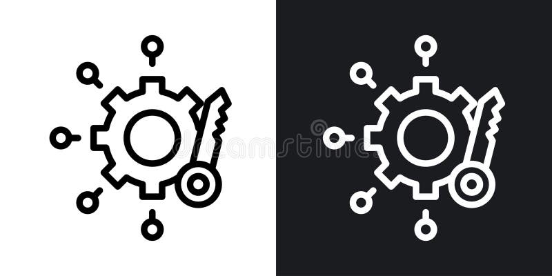 Factor Thin Line Vector Icon Set Stock Vector - Illustration of graphic ...