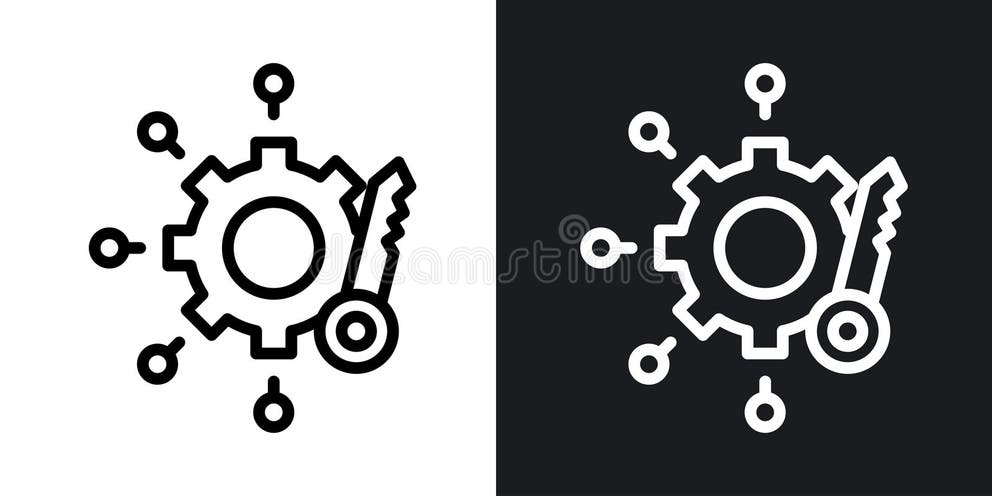 Factor Thin Line Vector Icon Set Stock Vector - Illustration of graphic, business: 337378121