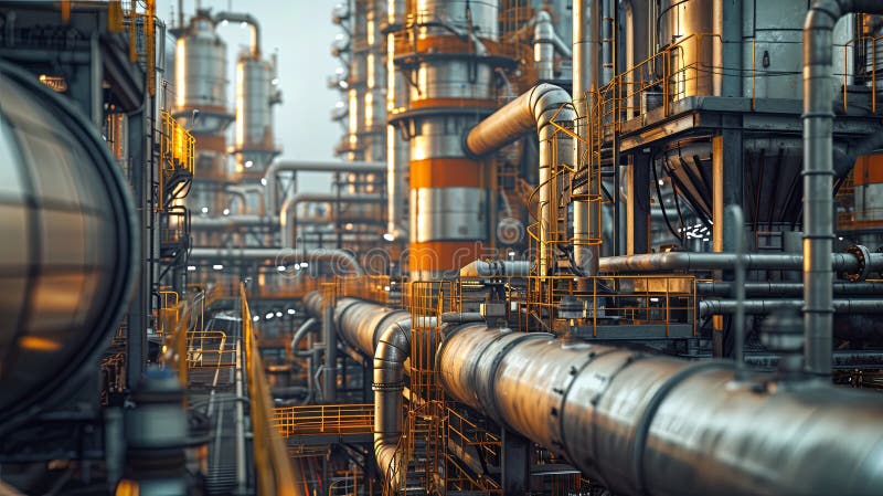 Factories of Spare Parts and Components Stock Illustration ...