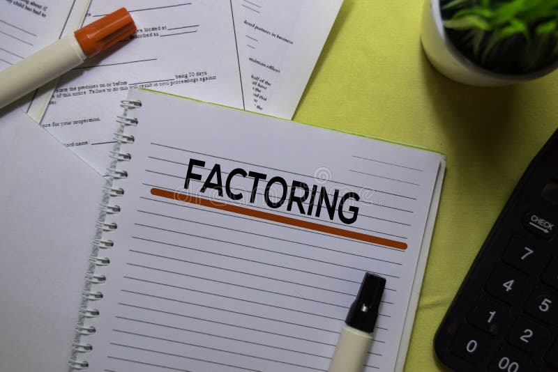 Factoring Text on a Book on Office Desk. Stock Photo - Image of ...