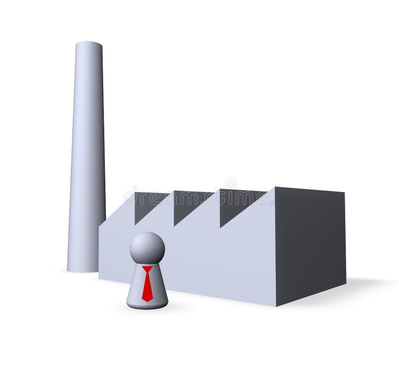 Factory owner stock vector. Illustration of hand, clipart - 23012673