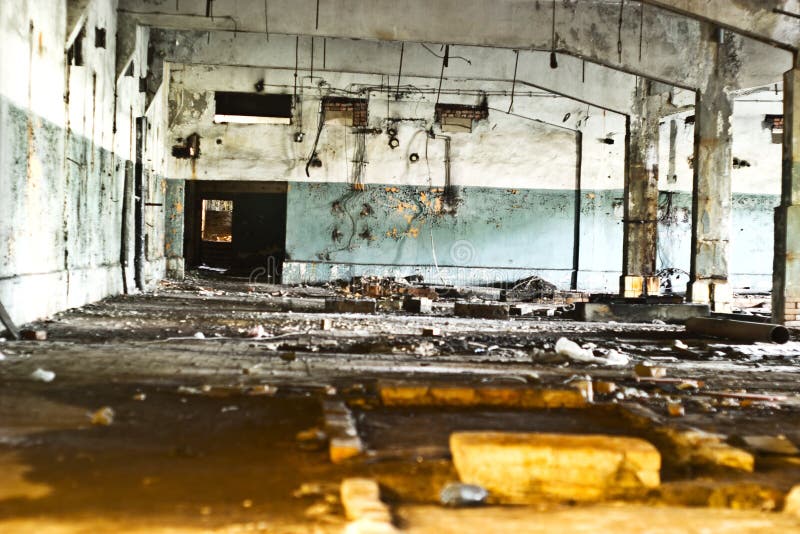 Factory stock photo. Image of dirt, interior, messy, grunge - 14166314