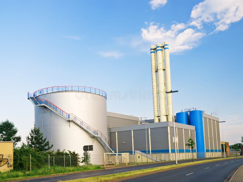 Factory stock image. Image of architecture, business, fuel - 1612735